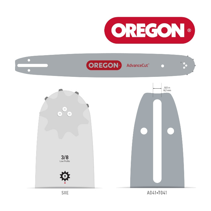Guide chaîne tronçonneuse Oregon 120SXEA041 - 140SXEA04 1- 160SXEA041